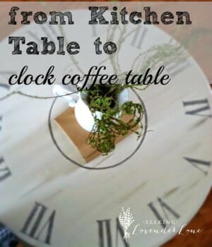 DIY clock Coffee Table