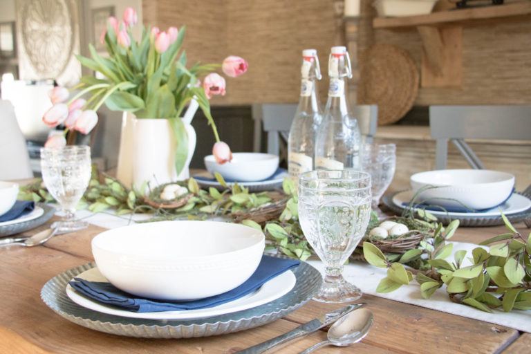 Modern Farmhouse Easter Table - Seeking Lavender Lane