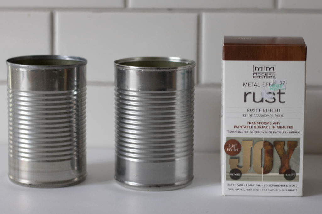 DIY Rust Cans Herb Display - Seeking Lavender Lane