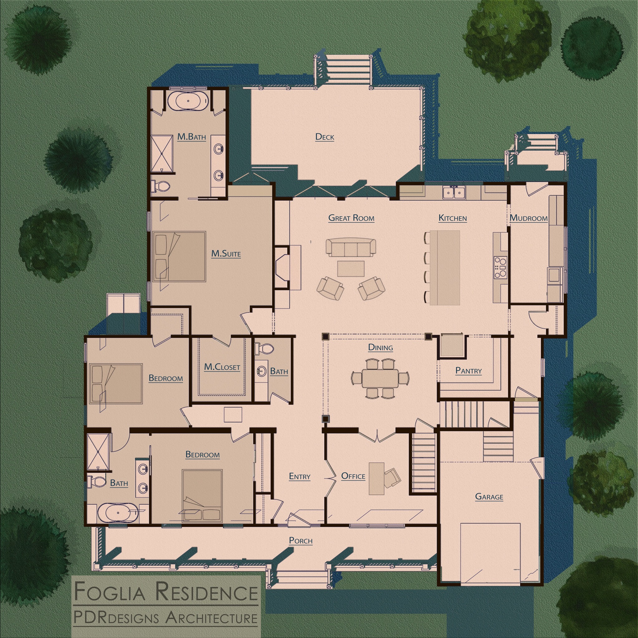 Ranch Farmhouse Floor Plan - Seeking Lavender Lane