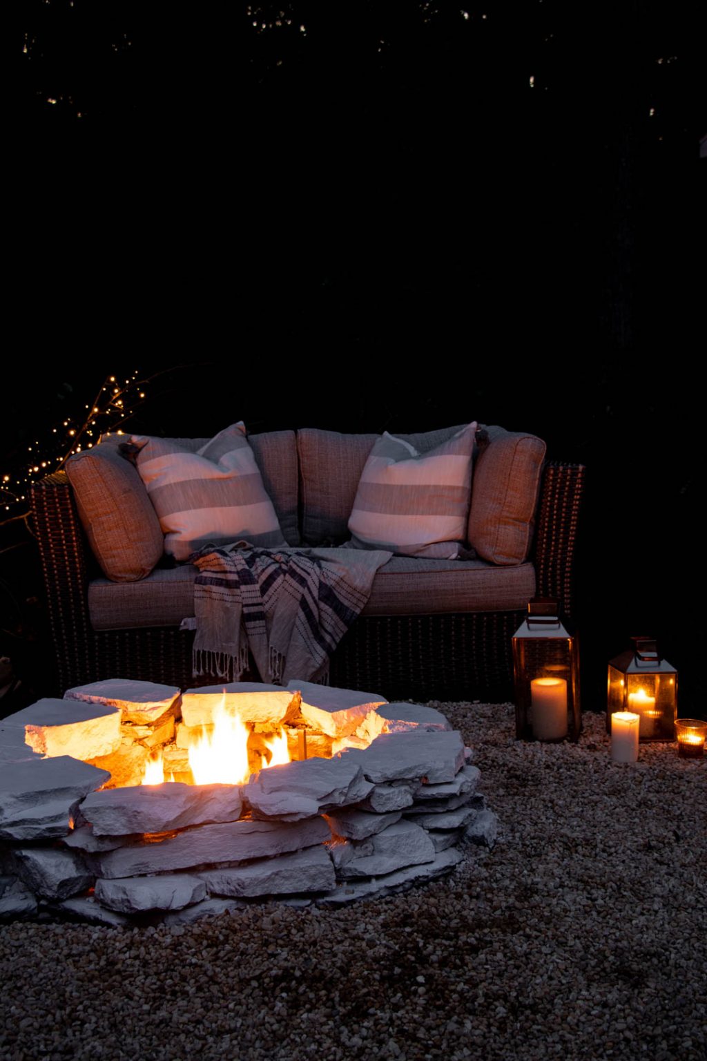Cozy Summer Fire-pit - Seeking Lavender Lane