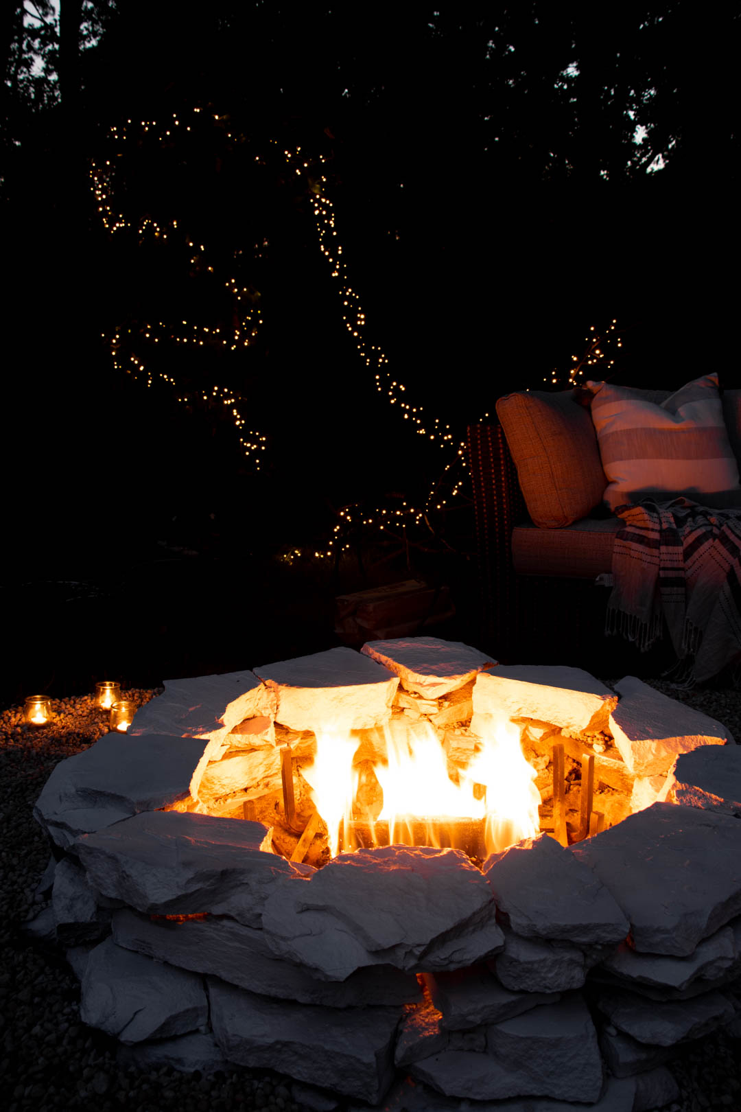 Cozy Summer Fire-pit - Seeking Lavender Lane