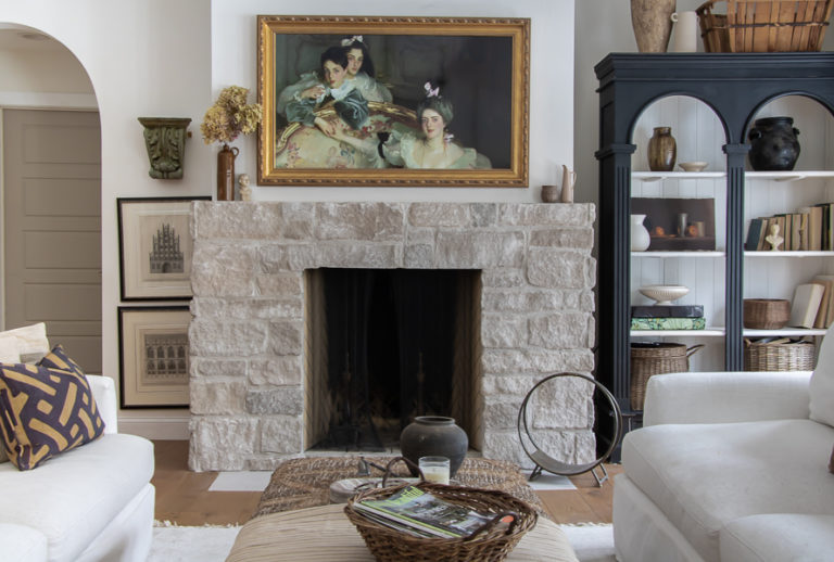 European Modern Fireplace Reveal - Seeking Lavender Lane