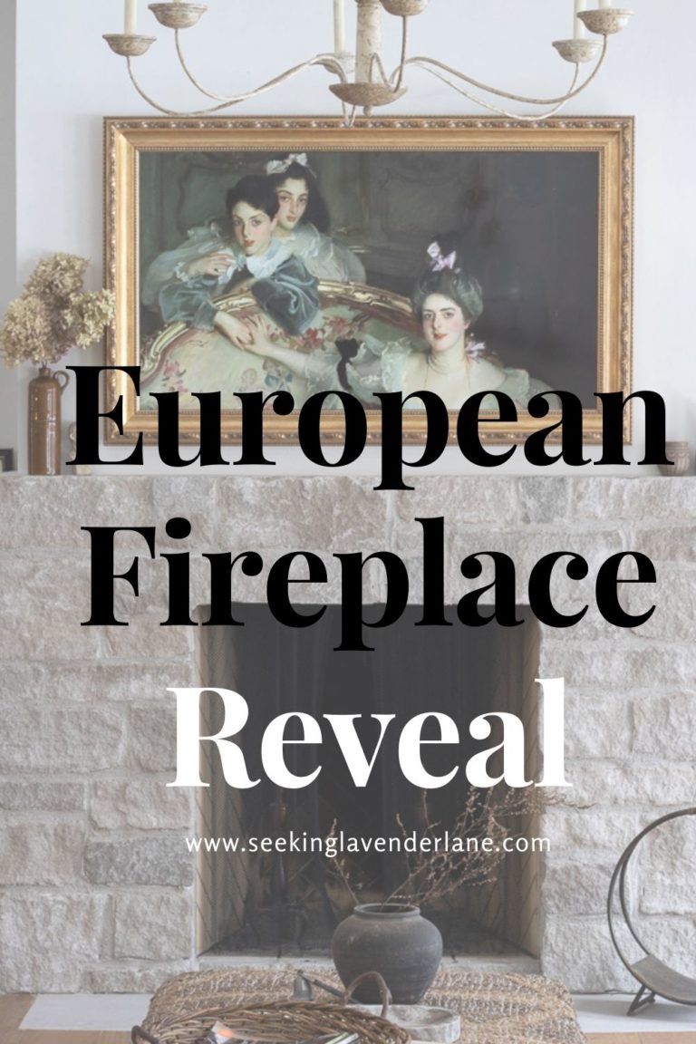European Modern Fireplace Reveal - Seeking Lavender Lane