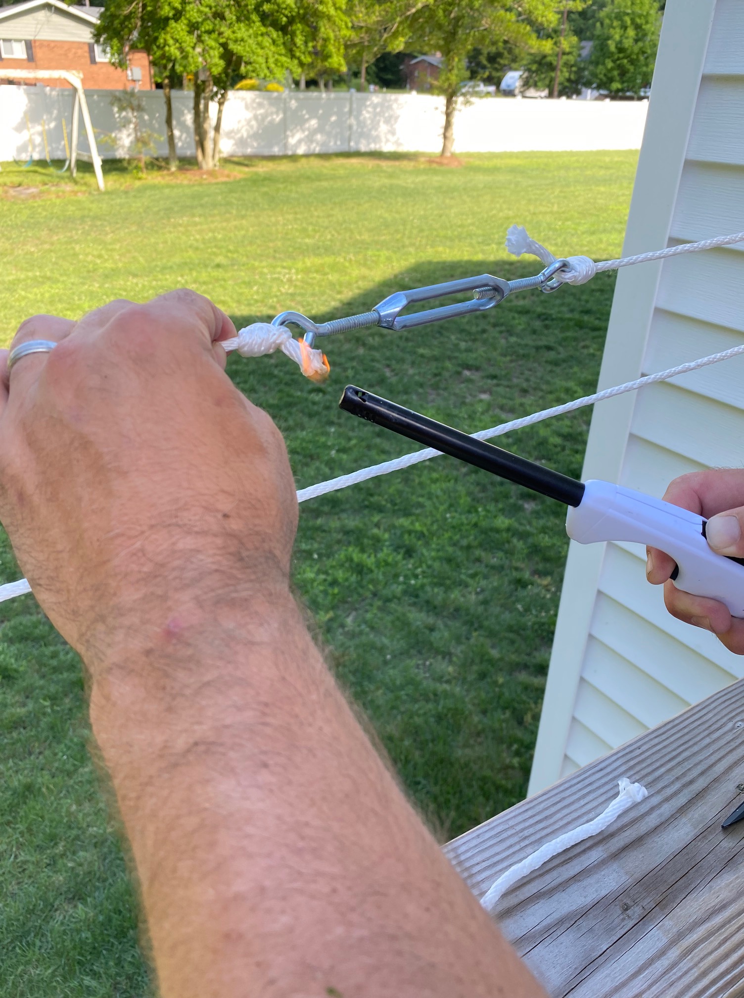 Easy DIY Clothesline - Seeking Lavender Lane