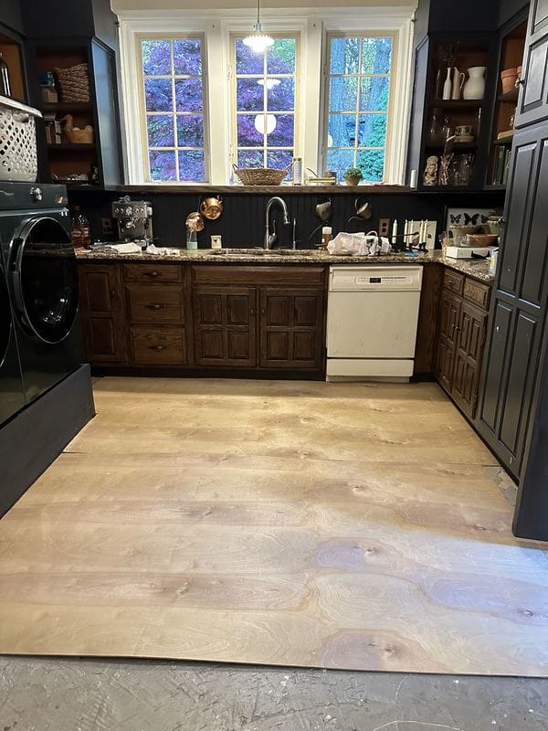 DIY Plywood Harlequin Floors - Seeking Lavender Lane