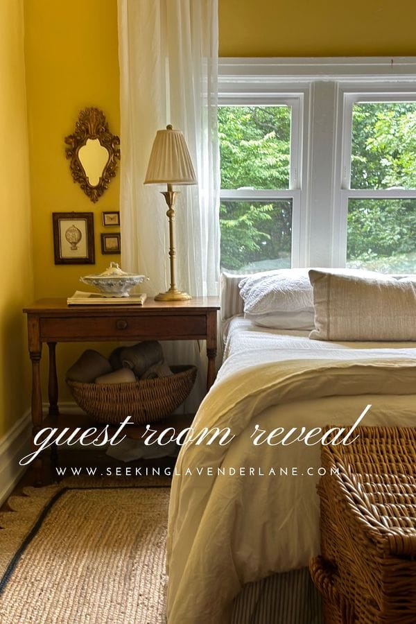 Yellow Cottage Guest Room Reveal - Seeking Lavender Lane